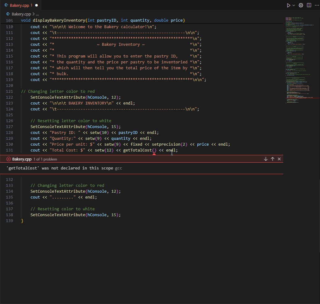 I have the Bakery.H file and the main.cpp file | Chegg.com
