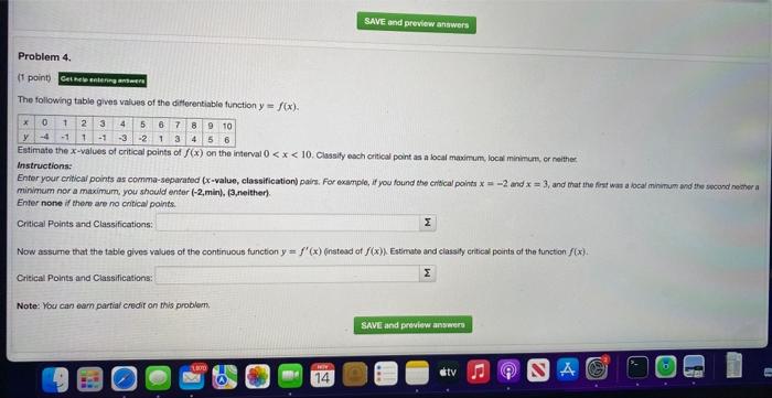 Solved Problem 5. (1 point) Let f(x)=9x3−7 (a) List the | Chegg.com