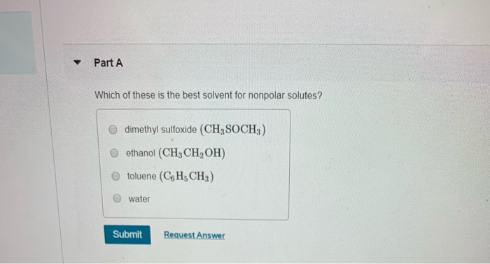 Solved Common laboratory solvents include dimethyl sulfoxide | Chegg.com