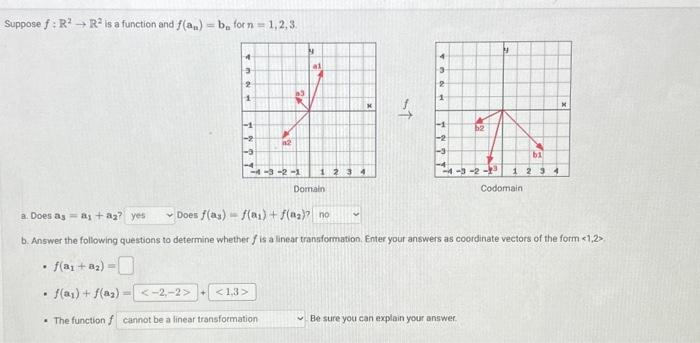 Solved Suppose f:R2→R2 is a function and f(an)=bB for | Chegg.com