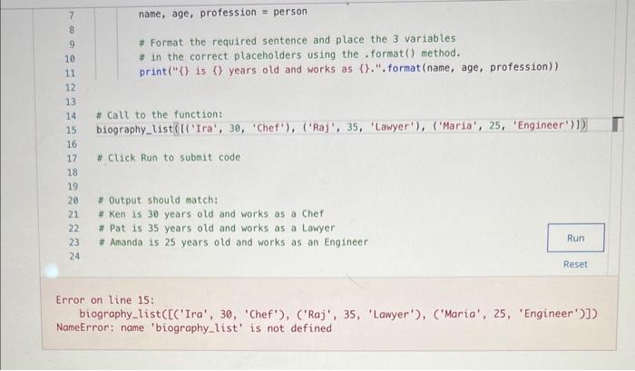 Solved Fill in the blanks to complete the "guest_list" | Chegg.com