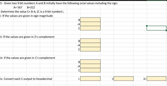 Solved 5- Given two 9 bit-numbers A and B initially have the | Chegg.com