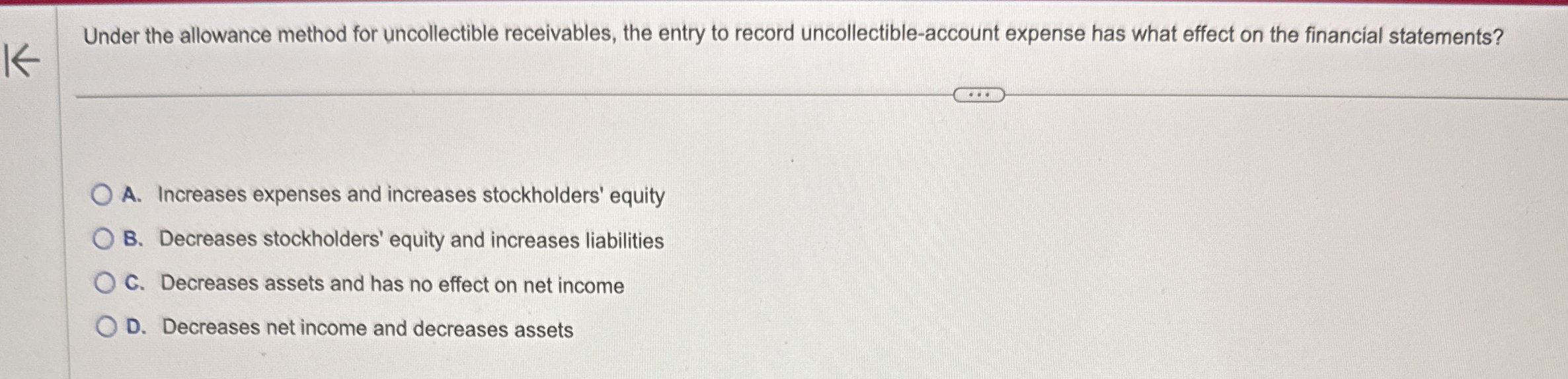 Solved Under the allowance method for uncollectible | Chegg.com