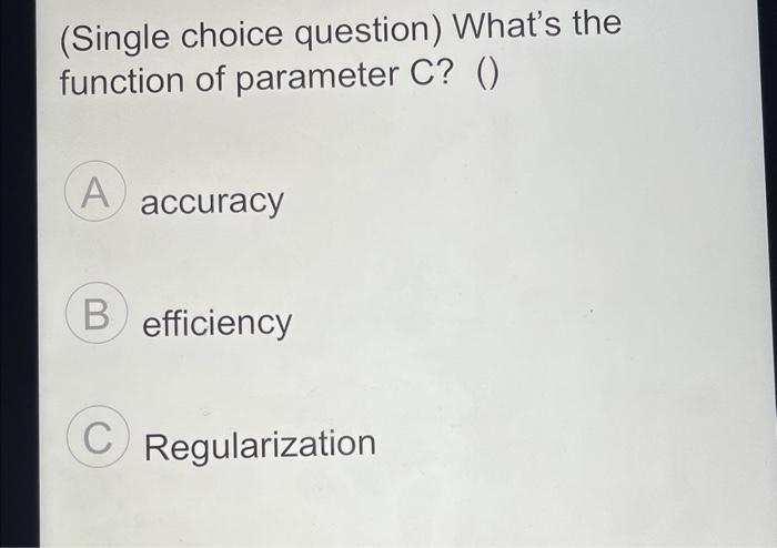 Solved (Single choice question) What's the function of | Chegg.com