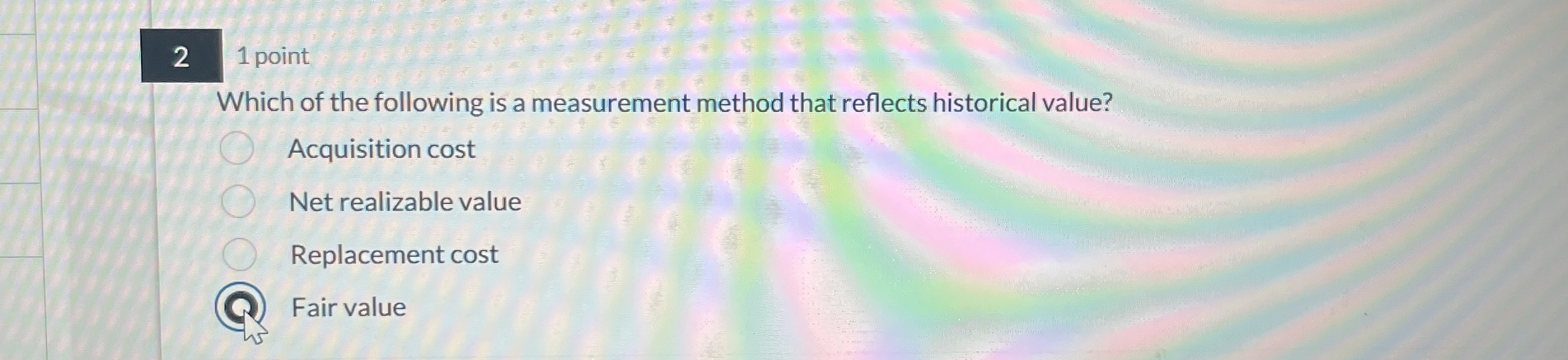 Solved 21 ﻿pointWhich of the following is a measurement | Chegg.com
