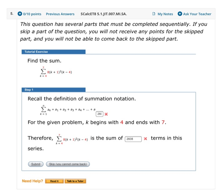 Solved 5. 0/10 points Previous Answers SCalcETS 5.1.JIT.007. | Chegg.com Solved 5. 0/10 points Previous Answers SCalcETS 5.1.JIT.007. | Chegg.com