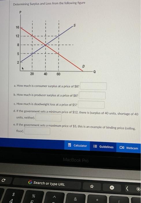 Solved с Determining Surplus and Loss from the following | Chegg.com
