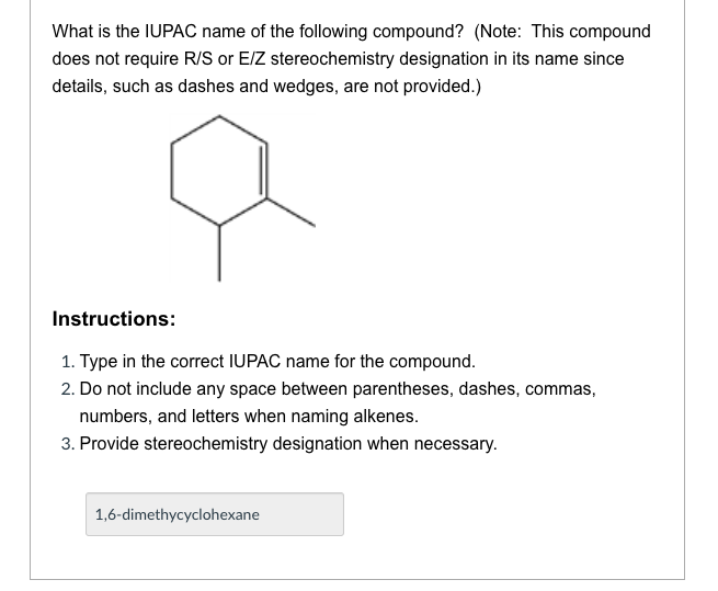 Solved What is the IUPAC name of the following compound? | Chegg.com