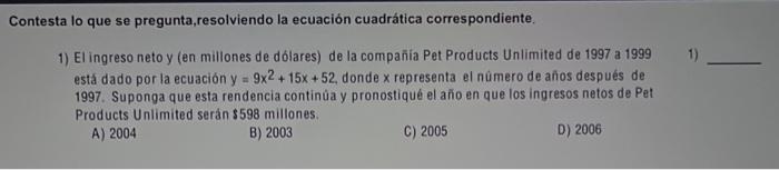 Solved Sontesta lo que se pregunta,resolviendo la ecuación | Chegg.com Solved Sontesta lo que se pregunta,resolviendo la ecuación | Chegg.com