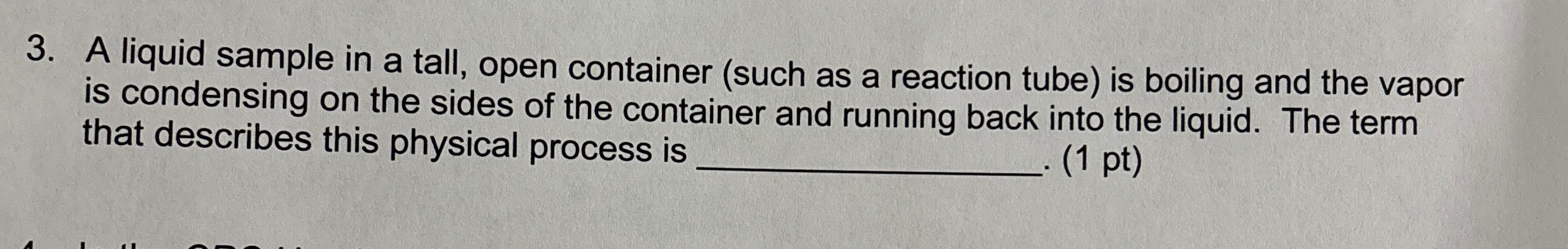 Solved A liquid sample in a tall, open container (such as a | Chegg.com