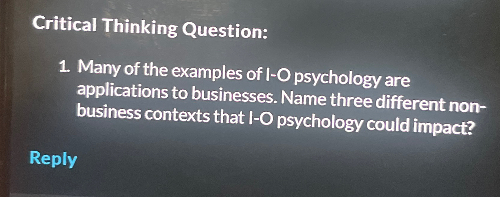 Solved Critical Thinking Question:Many of the examples of | Chegg.com