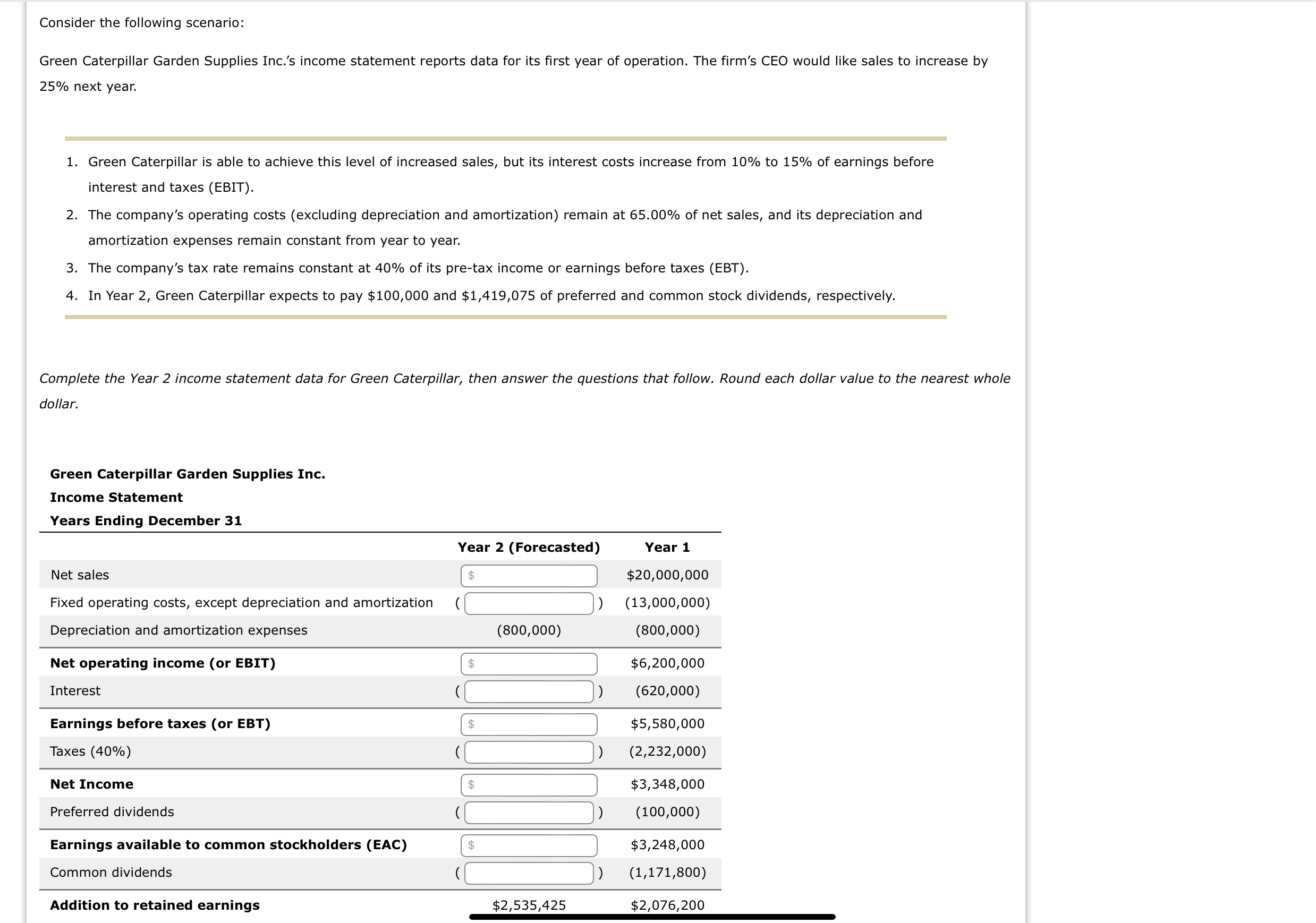 Solved Consider the following scenario:Green Caterpillar | Chegg.com