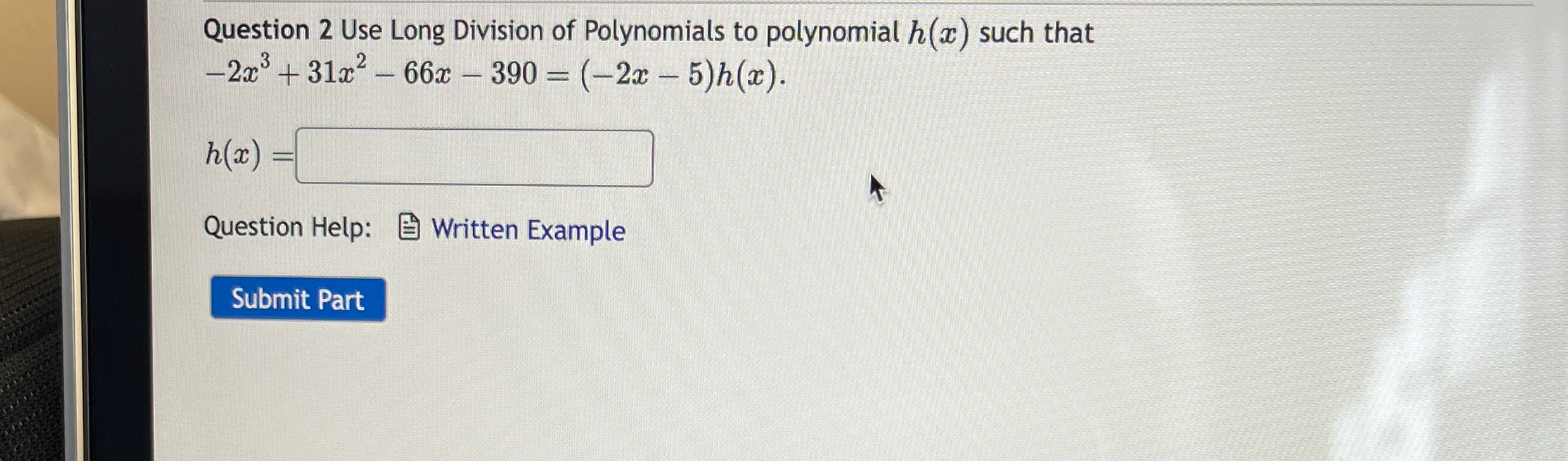 Solved Question 2 ﻿Use Long Division of Polynomials to | Chegg.com