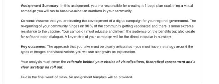 Solved Assignment Summary: In this assignment, you are | Chegg.com