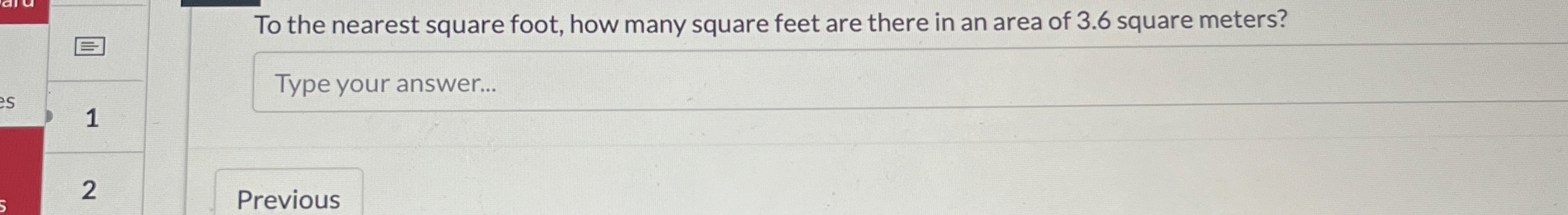 Solved To the nearest square foot, how many square feet are | Chegg.com