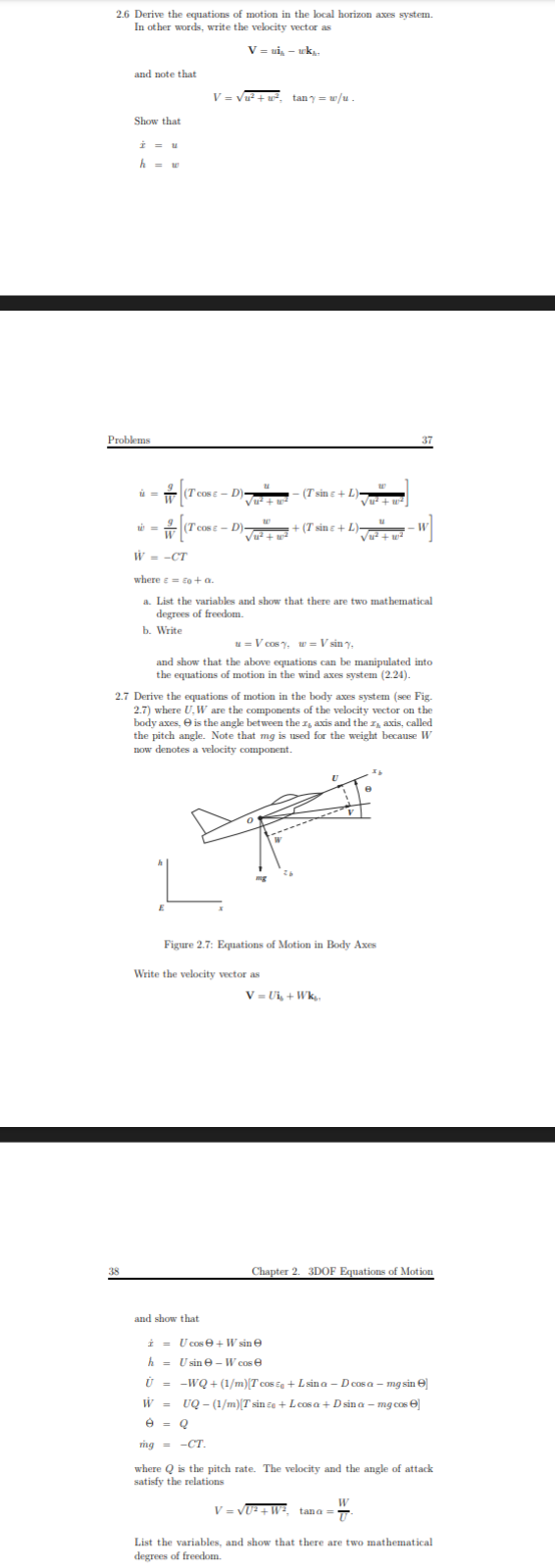 Solved 2.6 ﻿Derive the equations of motion in the local | Chegg.com