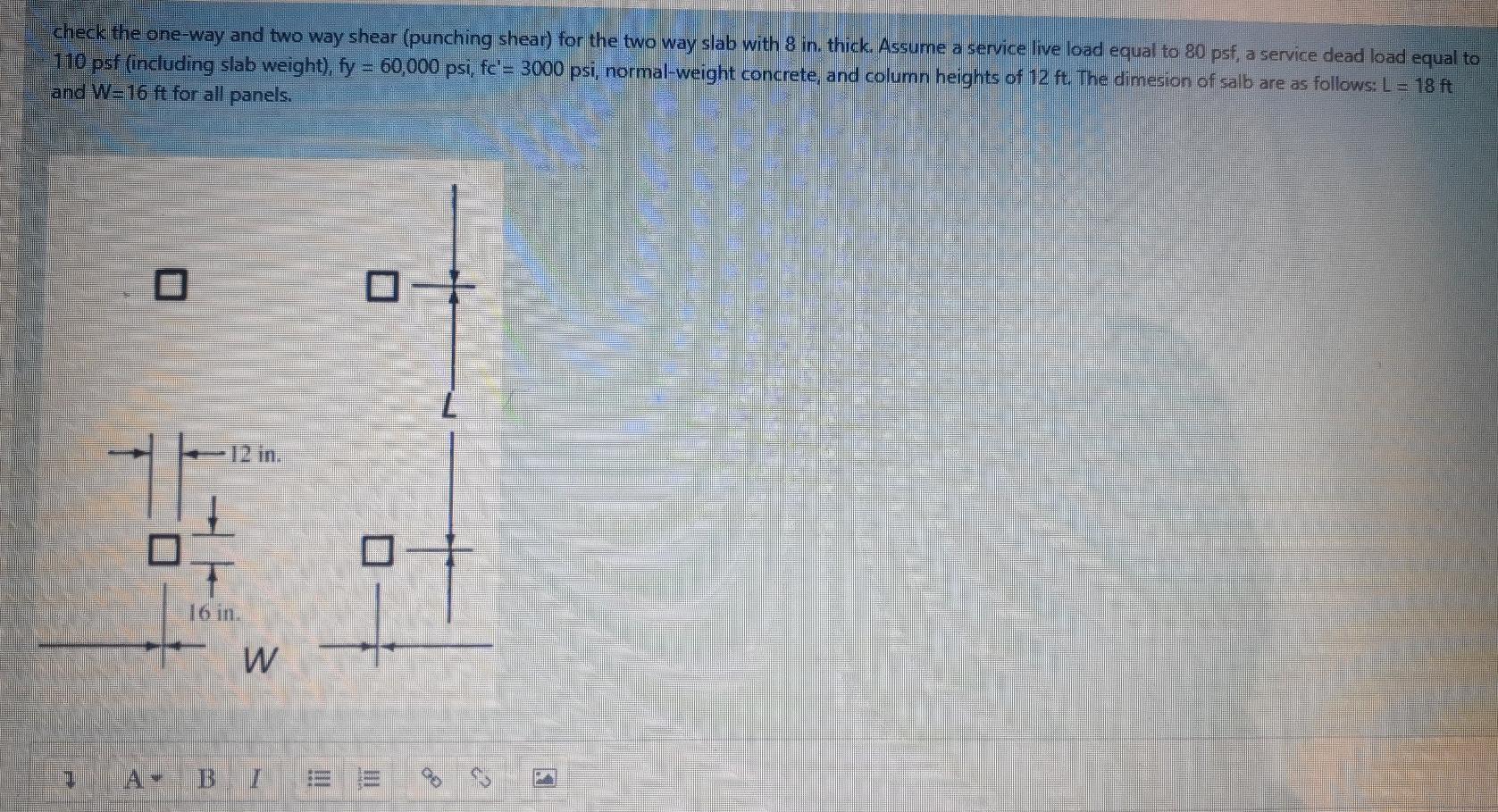 Solved check the one-way and two way shear (punching shear) | Chegg.com