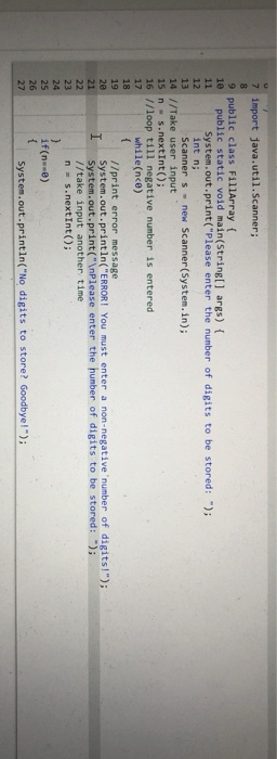 Solved 11.13 Fill an Array - Lab With your partner, | Chegg.com