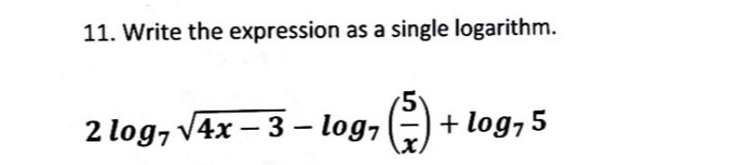 Solved Write the expression as a single | Chegg.com