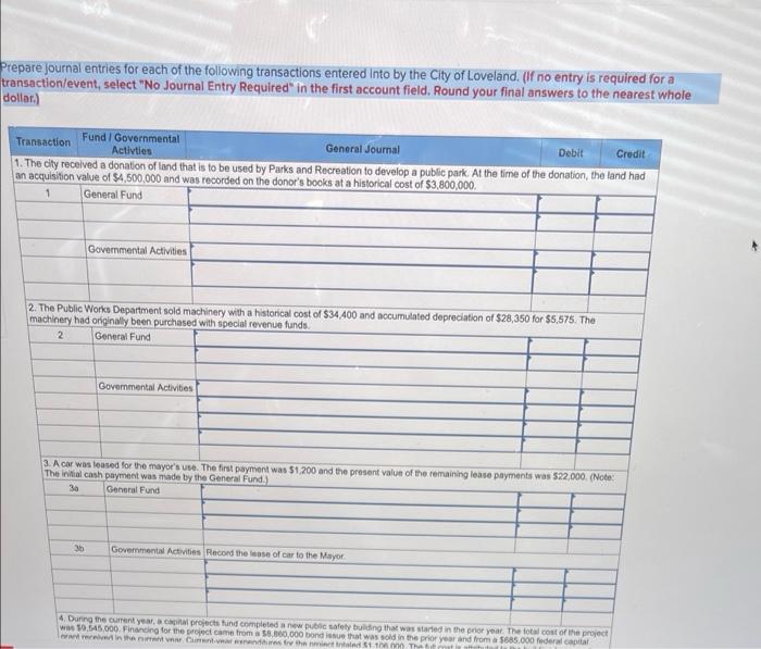 Solved Prepare Journal entries for each of the following | Chegg.com