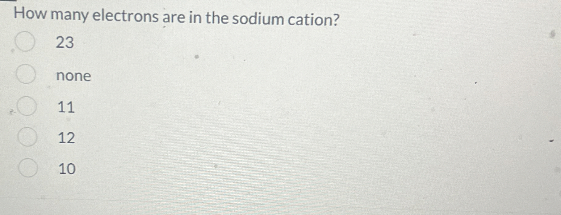 Solved How many electrons are in the sodium | Chegg.com
