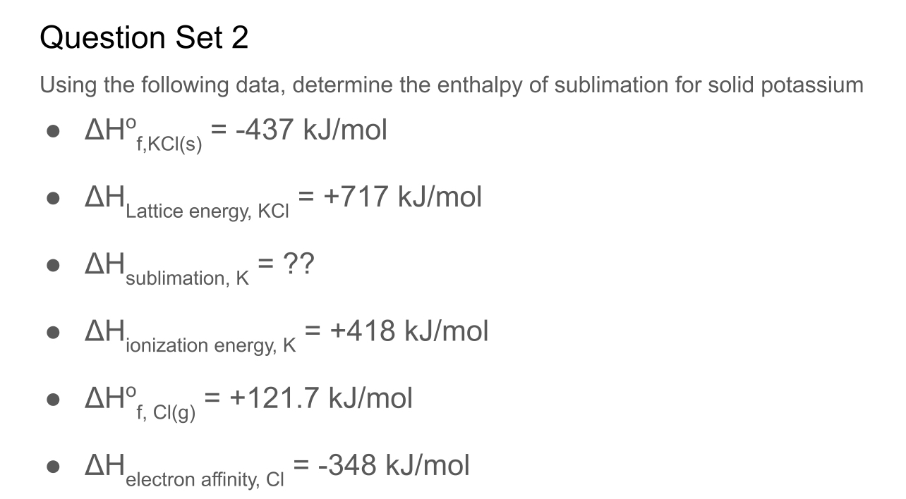Solved Question Set 2Using the following data, determine the | Chegg.com