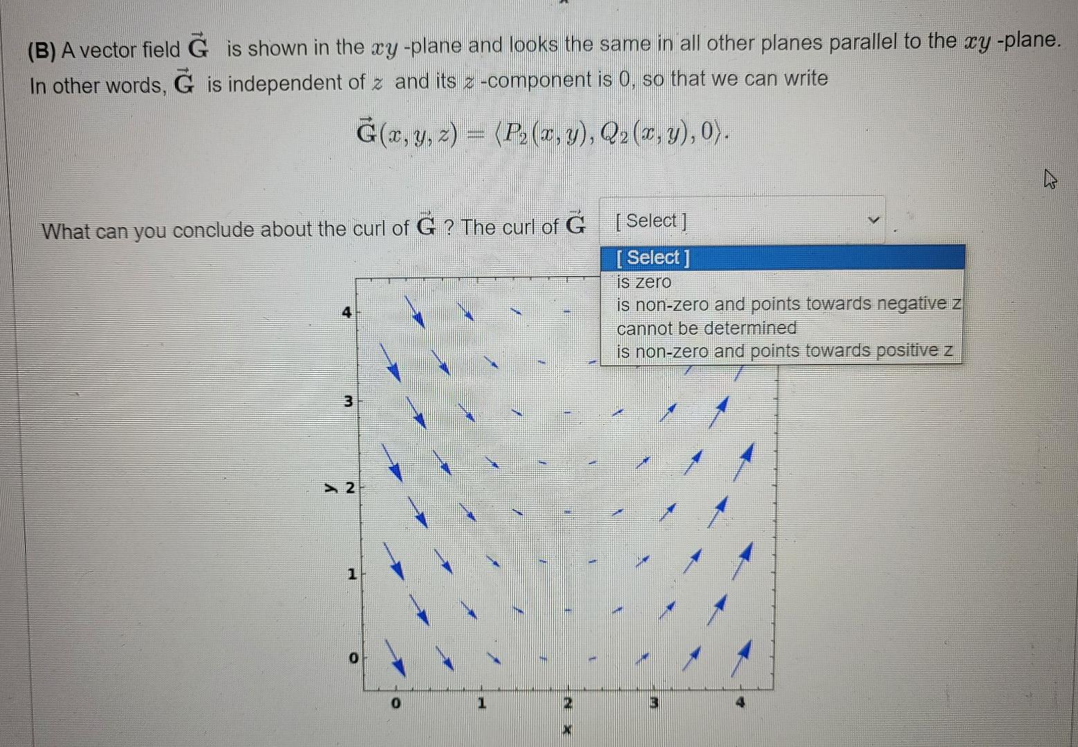 Solved (A) A vector field \\( \\overrightarrow{\\mathbf{F}} | Chegg.com