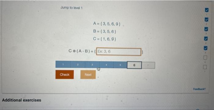 Solved Jump To Level 1 A 3569 B 356 C 169 