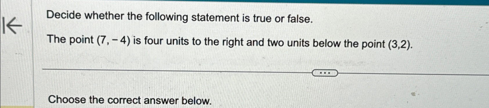Solved Decide whether the following statement is true or | Chegg.com