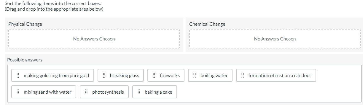 Solved Sort the following items into the correct boxes.(Drag | Chegg.com