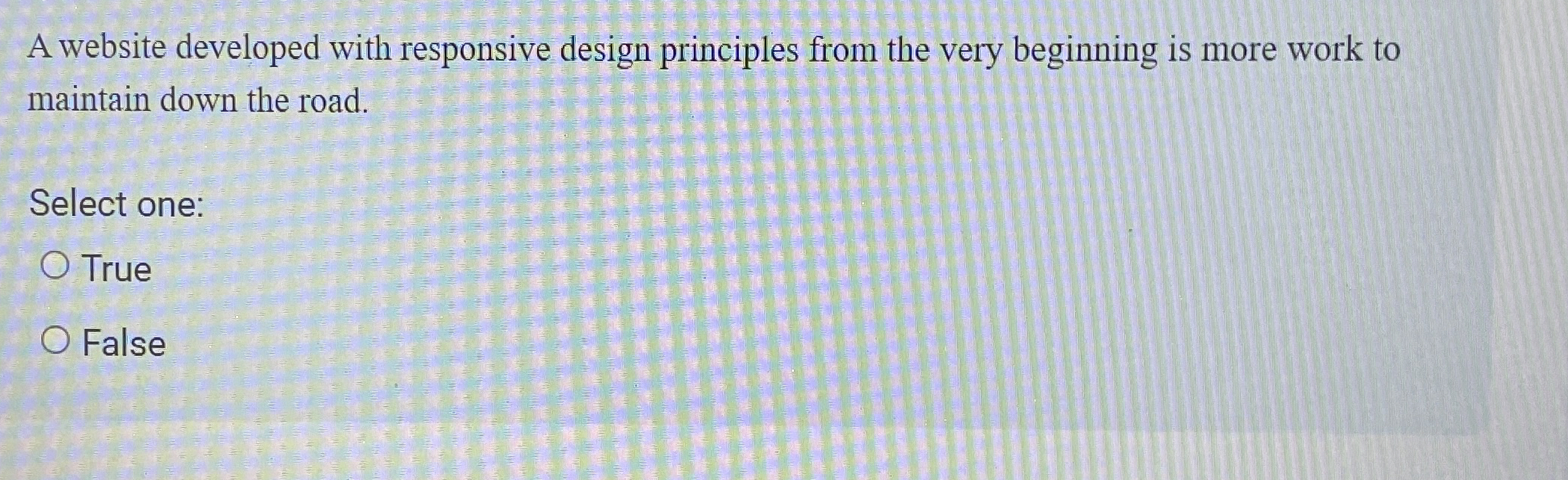Solved A website developed with responsive design principles | Chegg.com
