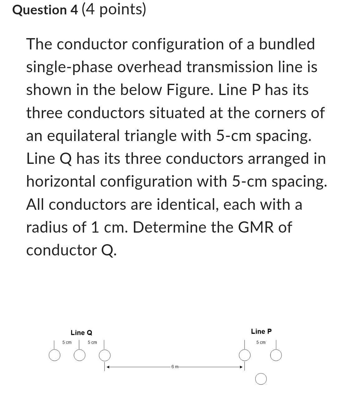 Solved The conductor configuration of a bundled single-phase | Chegg.com