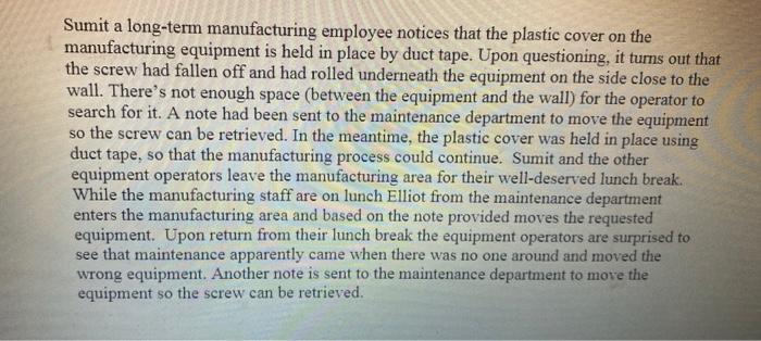 Solved list all the impacted GMP areas, label all gmp | Chegg.com