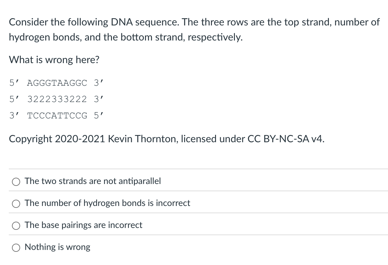 Solved Consider the following DNA sequence. The three rows | Chegg.com