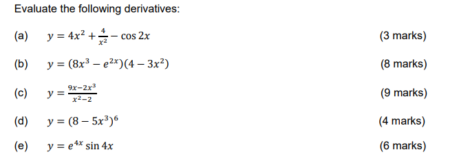Solved Evaluate the following | Chegg.com