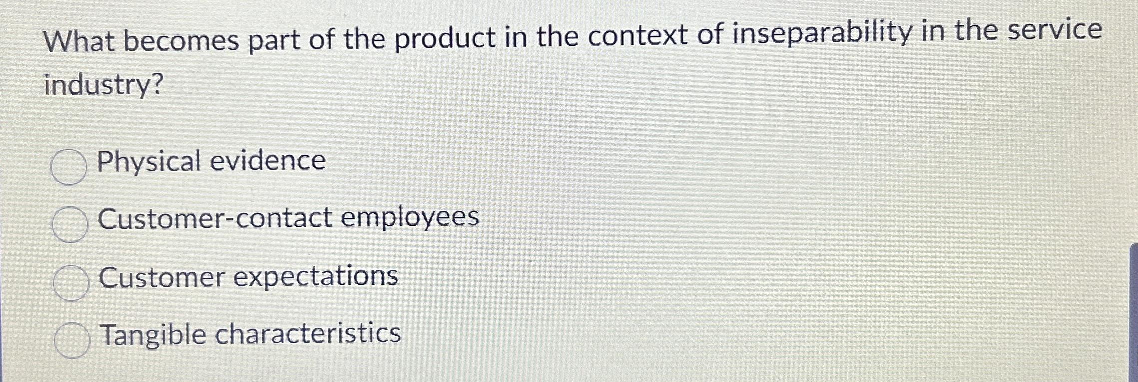 Solved What becomes part of the product in the context of | Chegg.com
