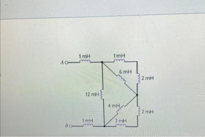 Solved Determine the inductance at terminals A-B in the | Chegg.com