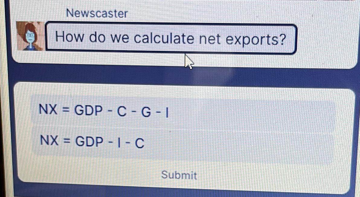Solved NewscasterHow do we calculate net | Chegg.com