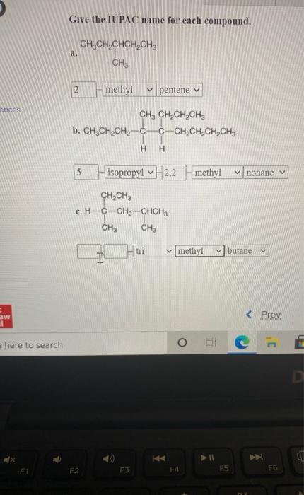 Solved Give the IUPAC name for each compound. CH2CH.CHCH.CH | Chegg.com