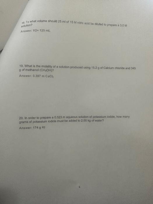 Solved Complete the following problems. Use significant | Chegg.com