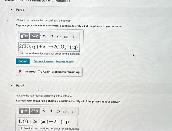 Solved Indicate the half-reaction occurring at the anode. | Chegg.com