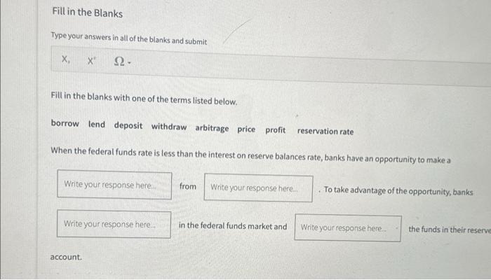 Solved Fill in the Blanks Type your answers in all of the | Chegg.com