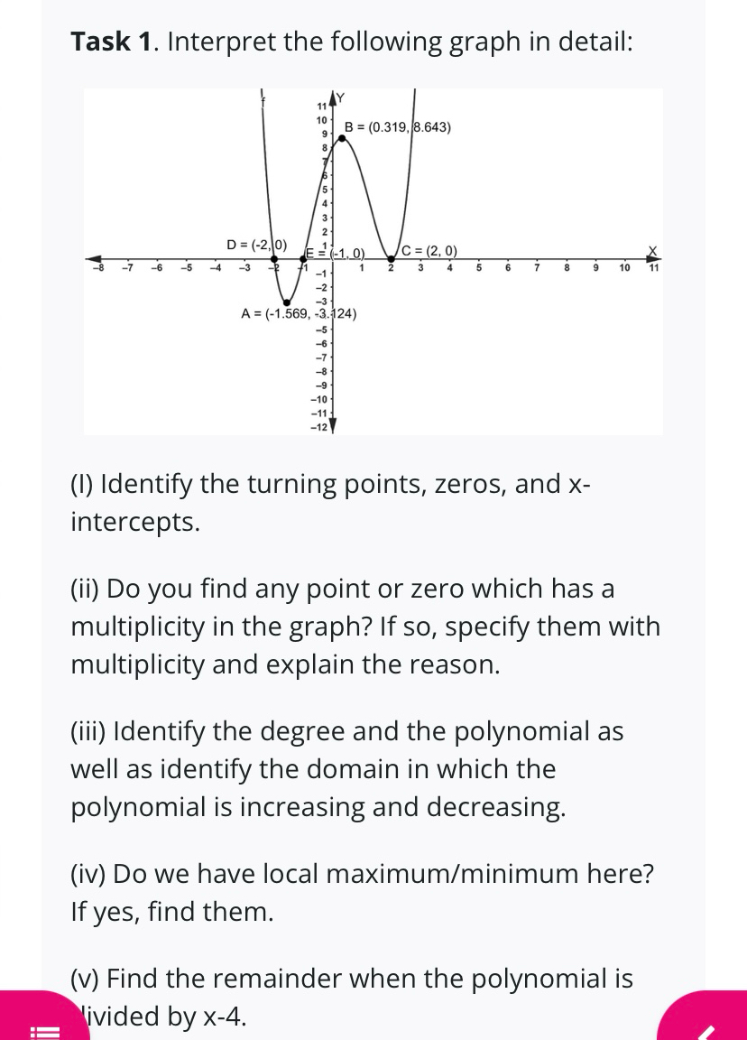 Solved Task 1. ﻿Interpret the following graph in detail:(I) | Chegg.com