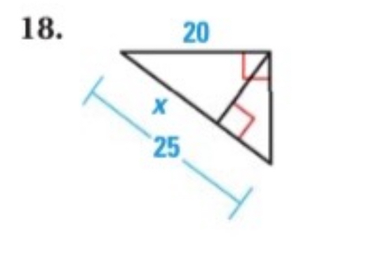 Solved Use similar triangles to find the value of x | Chegg.com