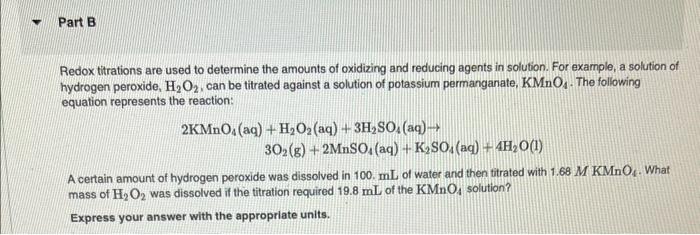 Solved A titration is a procedure for determining the | Chegg.com