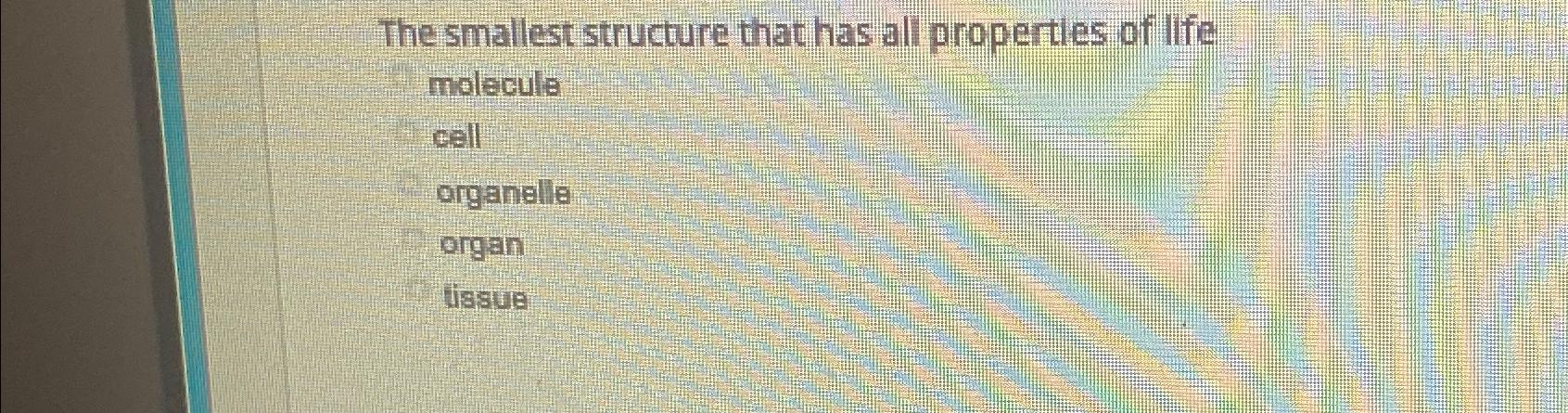 Solved The smallest structure that has all properties of | Chegg.com