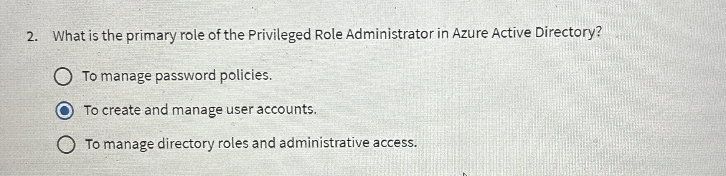 Solved What is the primary role of the Privileged Role | Chegg.com