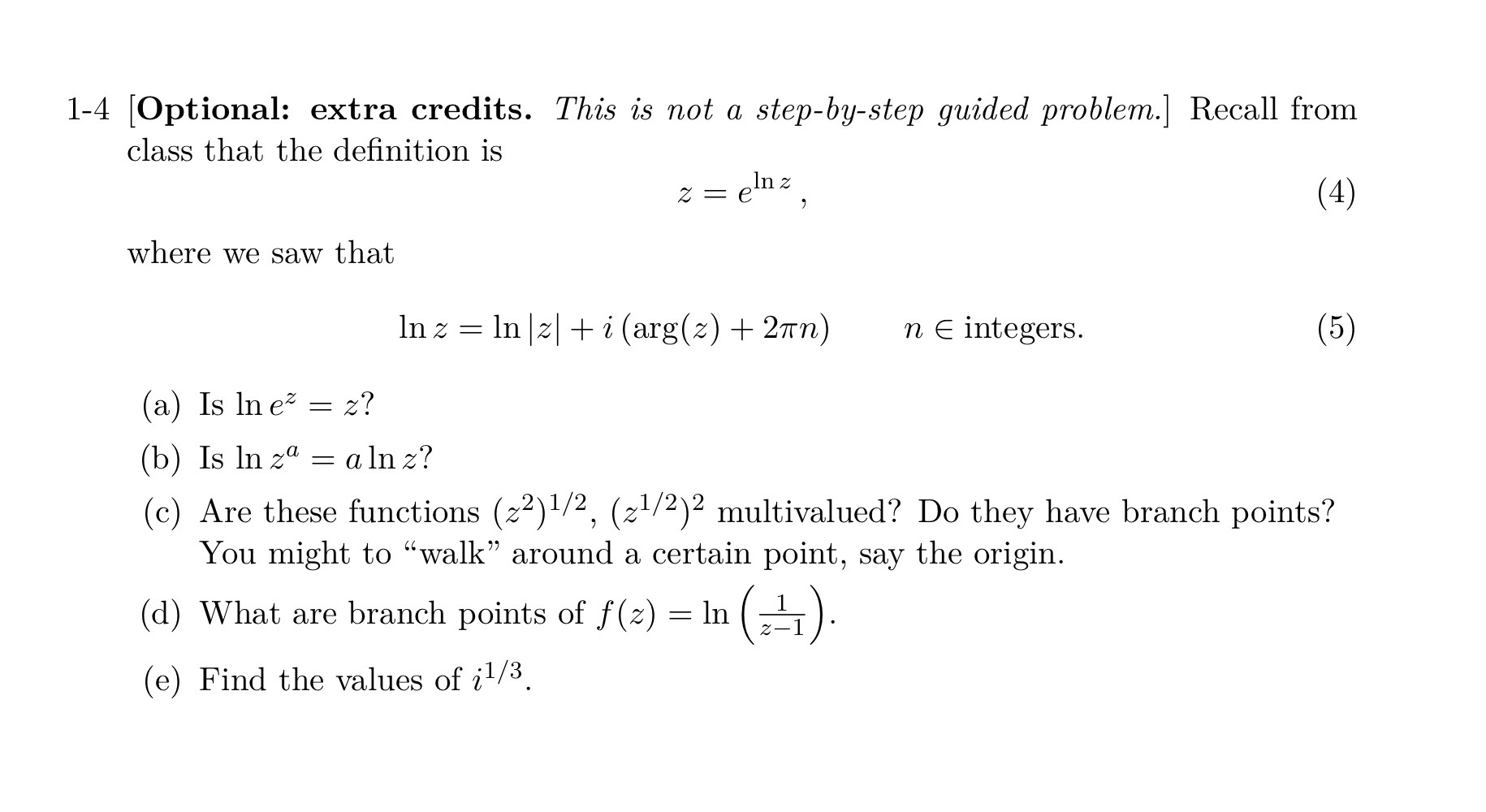 Solved 1-4 [Optional: extra credits. This is not a | Chegg.com