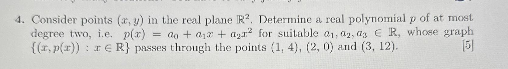 Solved Consider points (x,y) ﻿in the real plane R2. | Chegg.com