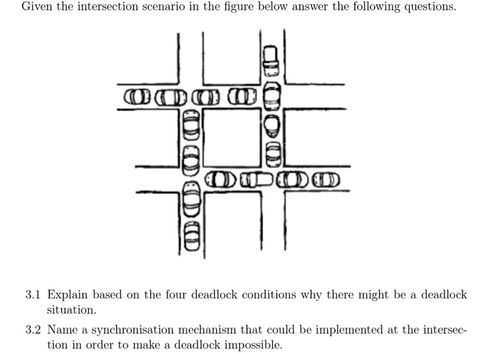 Solved Given the intersection scenario in the figure below | Chegg.com